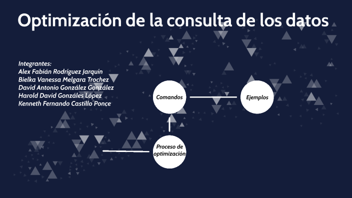 Optimización de la consulta de los datos by David Antonio González on Prezi