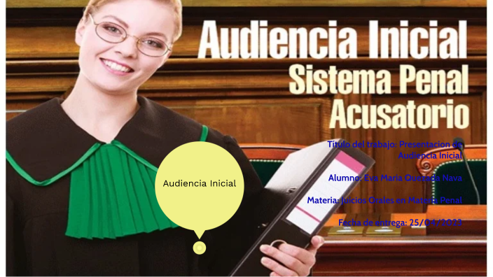 La audiencia inicial, las pruebas que la integran y las medidas ...
