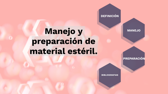 Manejo y preparación de material estéril. by Pamela Estefania Tualombo ...