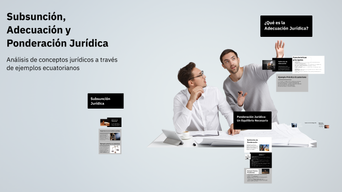 Subsunción, Adecuación y Ponderación Jurídica by Victor Rivadeneira on ...