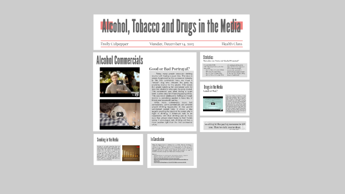 Alcohol and Drugs in the Media by Emily Culpepper on Prezi