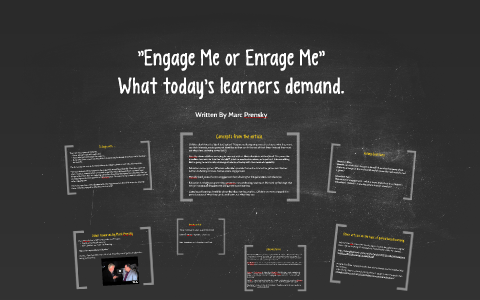 "Engage Me or Enrage Me" by Rebecca Thomas