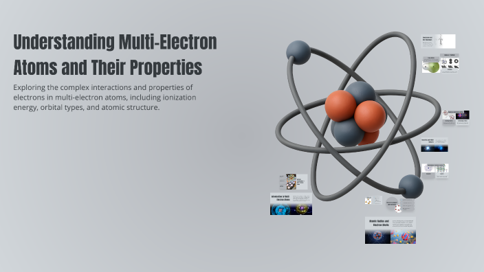 Understanding Multi-Electron Atoms and Their Properties by Lila Dionis ...