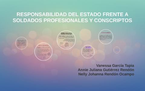 RESPONSABILIDAD DEL ESTADO FRENTE A SOLDADOS PROFESIONALES Y by Annie ...