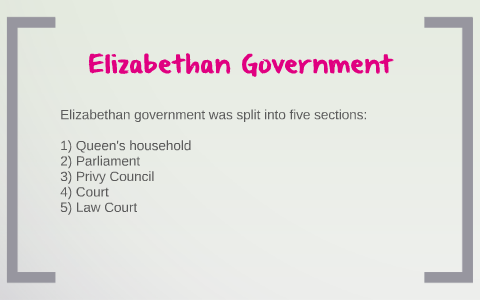 Structure of Elizabethan Parliament by Anna Wales on Prezi
