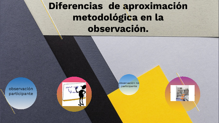 Diferencias de aproximación metodológica en la observación by loida ...