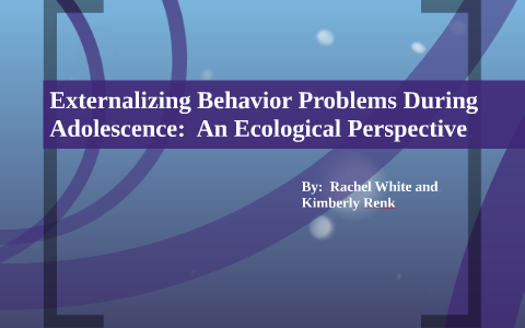 Externalizing Behavior Problems During Adolescence: An Ecol by Joanne ...