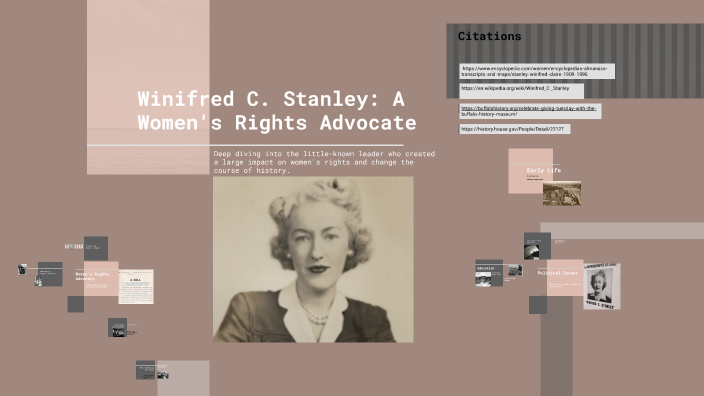 Winifred C. Stanley by Kaylee Martin on Prezi