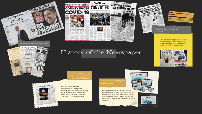 The Evolution of Newspapers by Balin Tallman on Prezi
