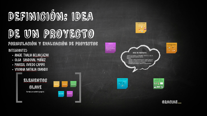 DEFINICIÓN: IDEA DE UN PROYECTO by Natalia Obando on Prezi