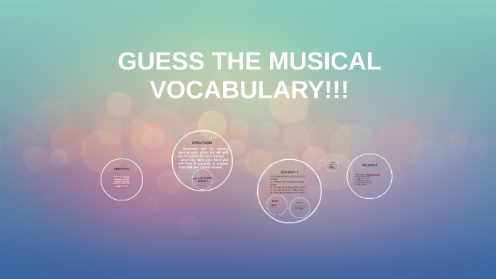 GUESS THE MUSICAL VOCABULARY!!! by Katherine John