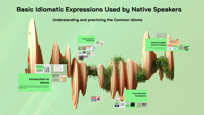 Basic Idiomatic Expressions Used by Native Speakers by Jamal Arrami on Prezi