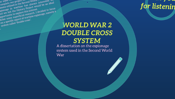 WORLD WAR 2 DOUBLE CROSS SYSTEM by margaret koca on Prezi