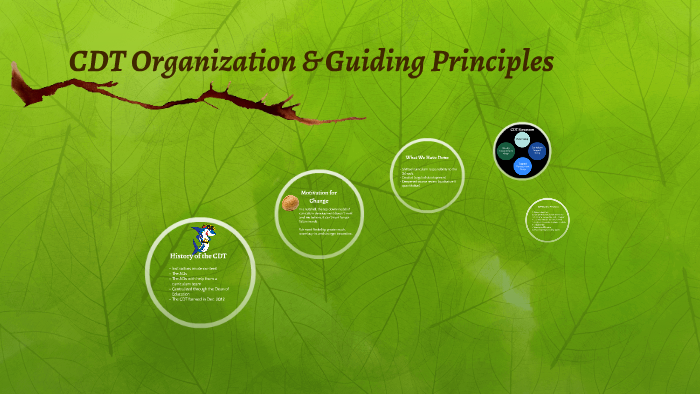 CDT Organization & Guiding Principles by David Cowsert on Prezi