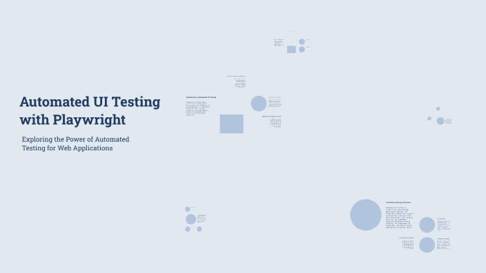 Automated UI Testing with Playwright by Robin Claesson on Prezi