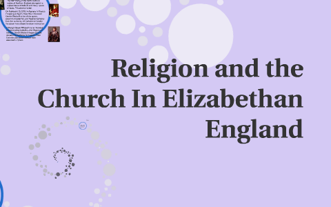 Elizabethan England Church