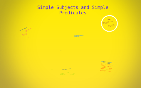 Simple Subjects and Simple Predicates by on Prezi