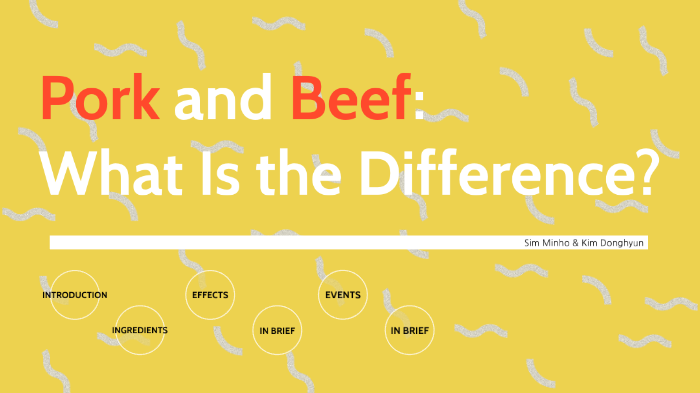 Difference between pork and beef by Minho Sim on Prezi