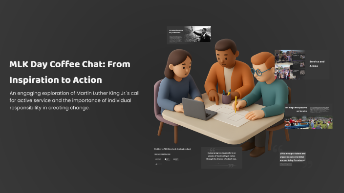 MLK Day Coffee Chat: From Inspiration to Action by Jamel McGhee on Prezi