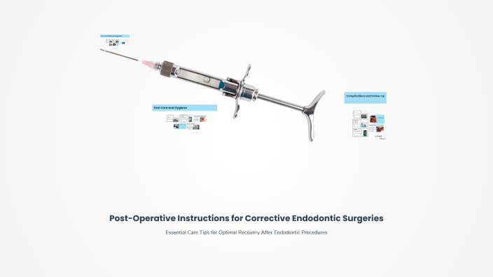 Post-Operative Instructions for Corrective Endodontic Surgeries by Nourhan Ehab Hassan Eletreby ...