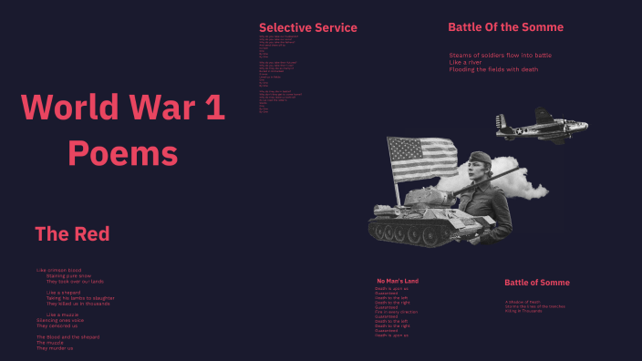 World War 1 Poems by Camilla Brown on Prezi