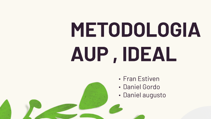 METODOLOGIA AUP by blayer stiven moreno on Prezi