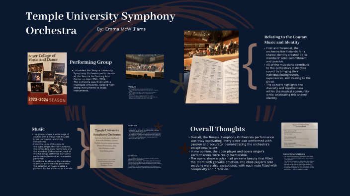 Temple Symphony Orchestra by Emma McWilliams on Prezi