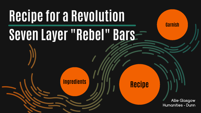 Recipe for a Revolution by ALLIE GLASGOW on Prezi