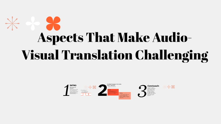Aspects That Make Audio-Visual Translation Challenging by reem NADER ...