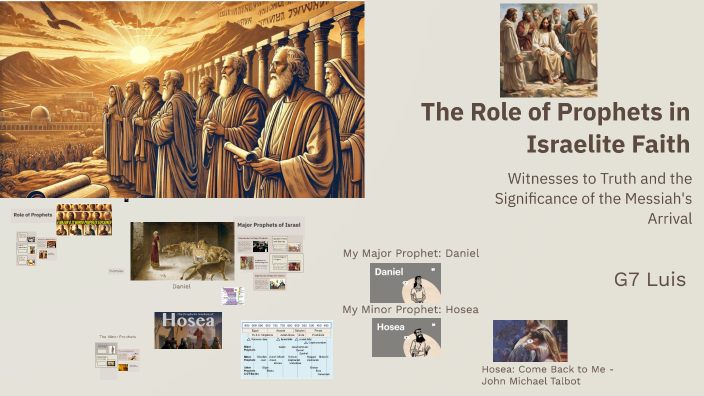 The Role of Prophets in Israelite Faith by Luis DelToro on Prezi