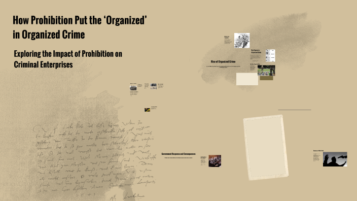 How Prohibition Put the ‘Organized’ in Organized Crime by Saymon Usa on ...