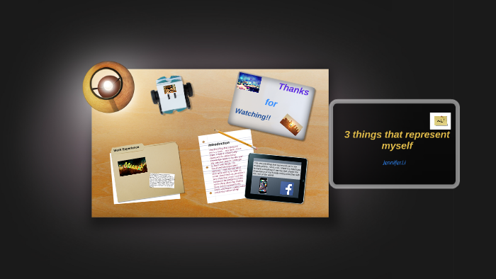 3 items represent me by Jennifer Li on Prezi