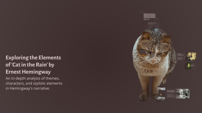 Exploring the Elements of 'Cat in the Rain' by Ernest Hemingway by ...