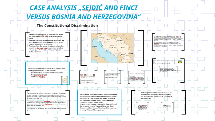 CASE ANALYSIS „SEJDIĆ AND FINCI VERSUS BOSNIA AND HERZEGOVIN by Ema ...