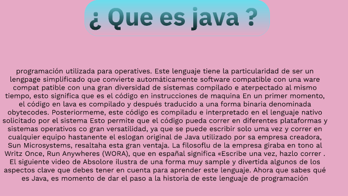 Java by Emily Cedeño on Prezi