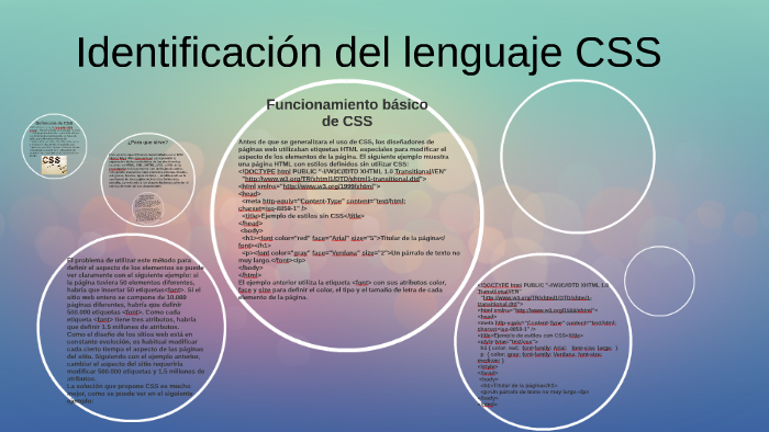 Identificación del lenguaje CSS by brenda soto on Prezi