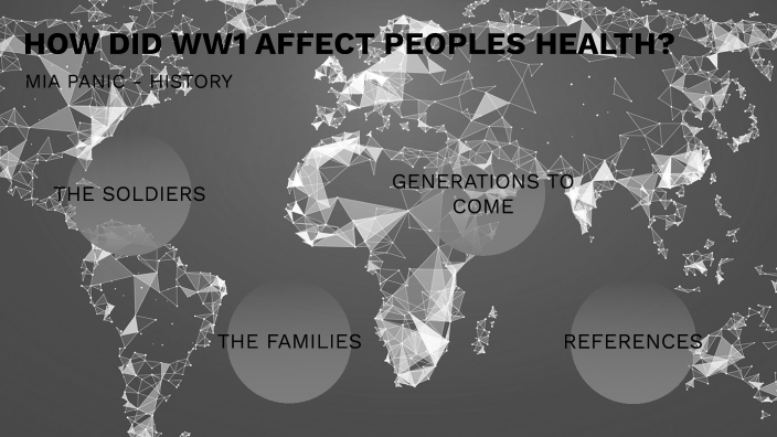 How did WW1 affect peoples health? by Mia Panic on Prezi