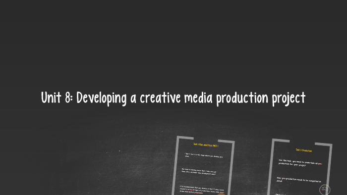 Unit 8: Developing a creative media production project by Daniel Day on ...