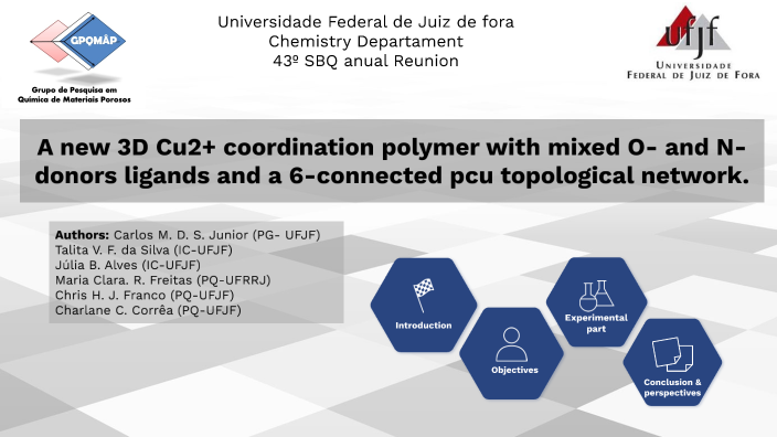 A new 3D Cu2+ coordination polymer with mixed O- and N- donors ligands ...