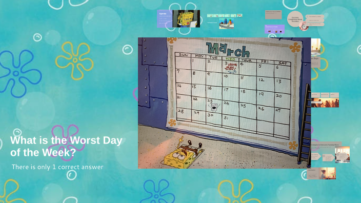 Why Tuesday is the Worst Day of the Week by Anna Hallmark on Prezi
