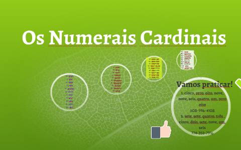Os Numerais Cardinais by Tania DaSilva on Prezi