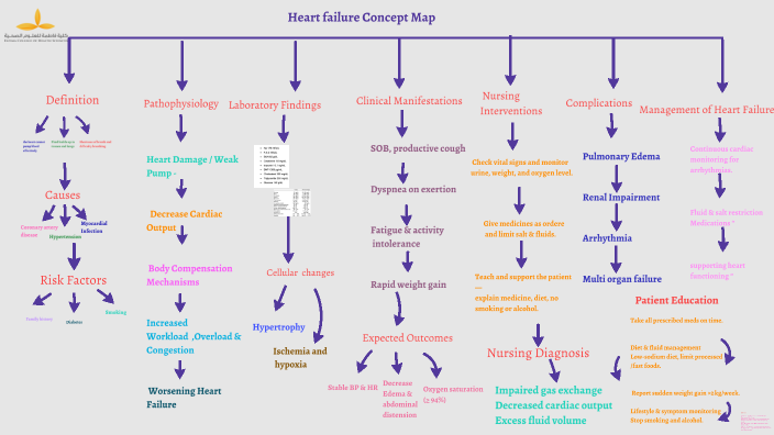 Heart failure Concept Map by Fatema Saeed on Prezi