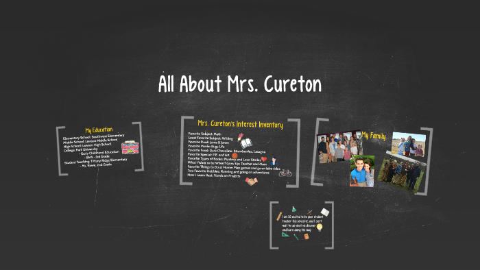 All About Mrs. Cureton by Jessica Korb on Prezi