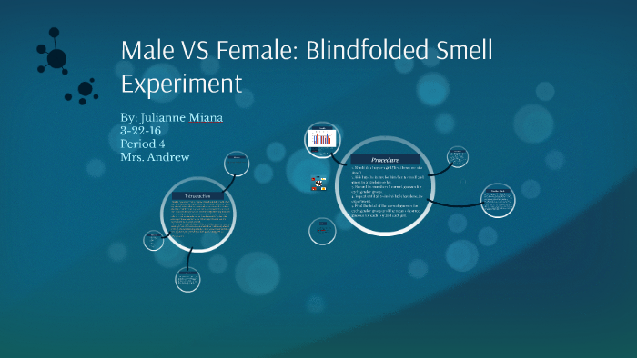 Blindfolded Smell Experiment by Julianne Miana on Prezi