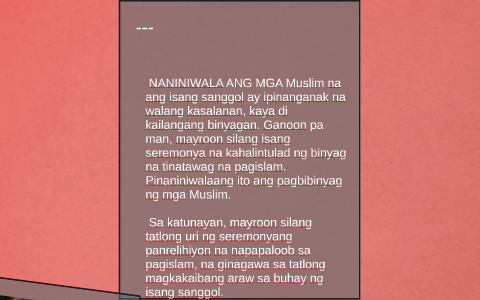 Pagislam: Ang Pagbibinyag ng mga Muslim by christmae paglinawan on Prezi
