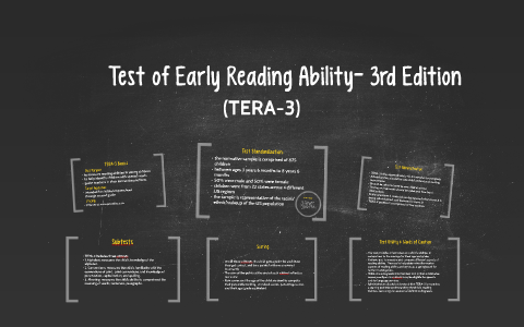 Test of Early Reading Ability- 3rd Edition by Abigail Michalak on Prezi