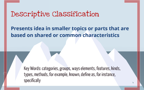 Descriptive Classification by Latrina Bowen on Prezi
