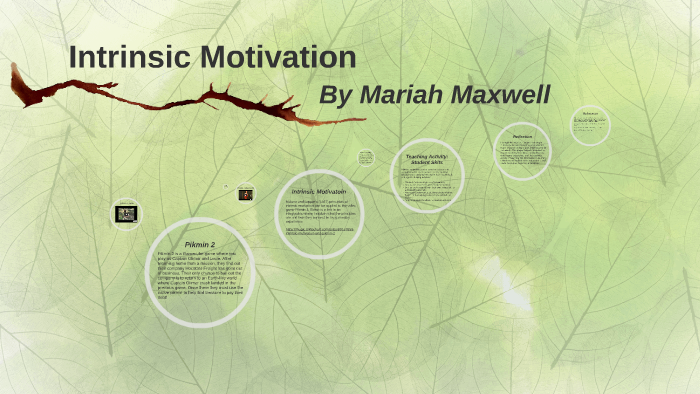 Intrinsic Motivation & Pikmin 2 by Mariah Maxwell on Prezi