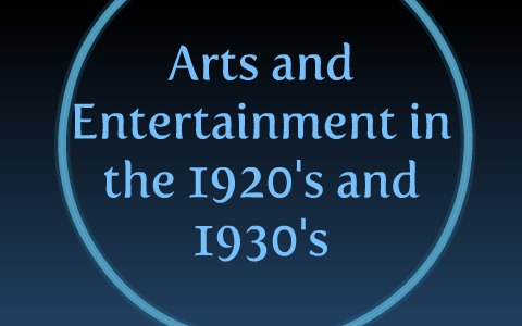 Arts and Entertainment during the 1920's and 1930's by Sway Tadytin on ...