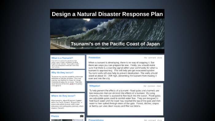 Design a Natural Disaster Response Plan by Cole Hill
